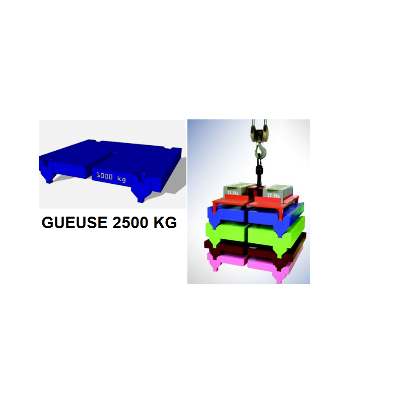 gueuse empilable en acier 1000 kg élingable